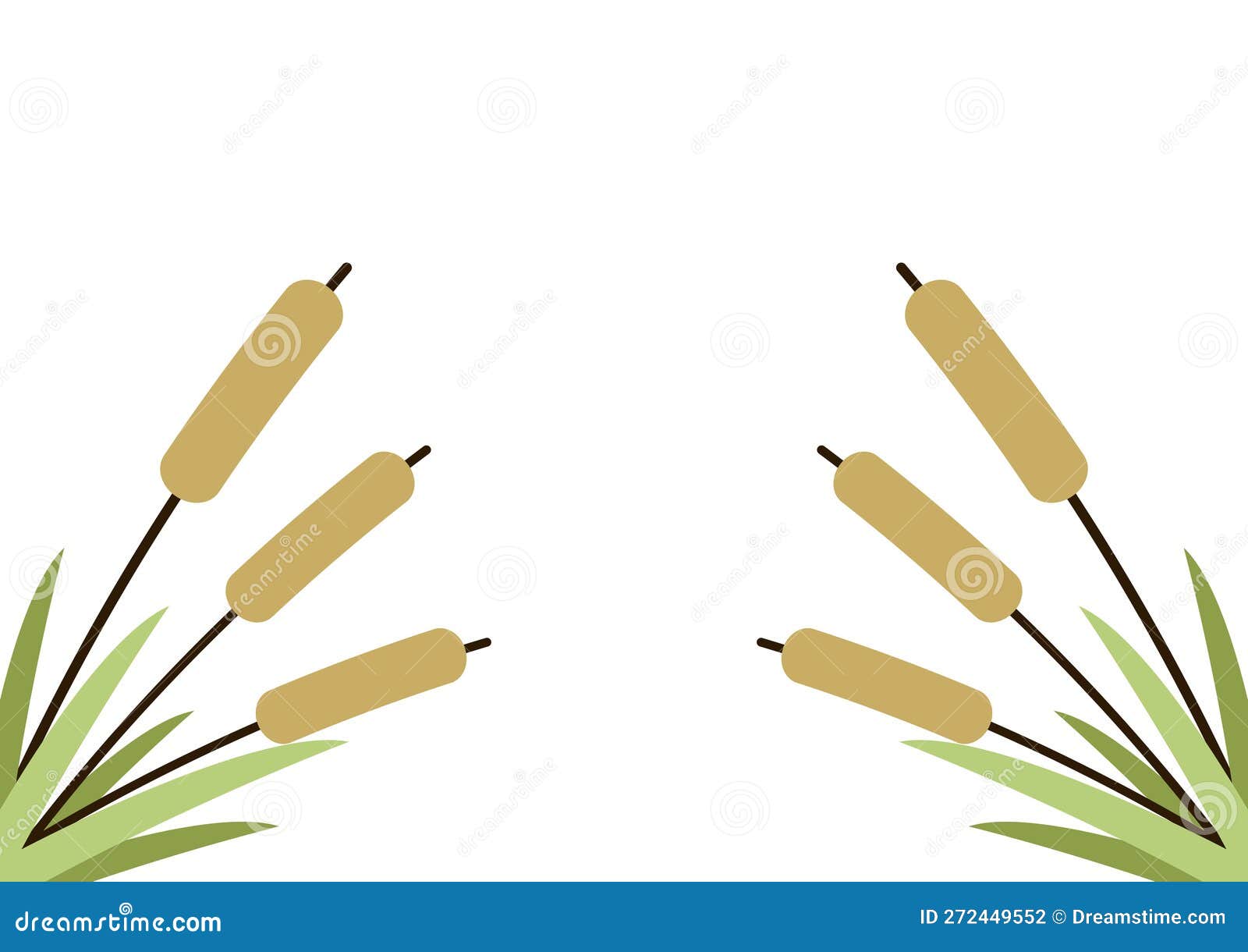 Reed, Cattail, Cane. Flat Vector Icon Illustration Stock Vector ...
