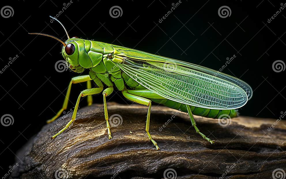 Leafhopper Insect Isolated on a Transparent Background. Stock ...