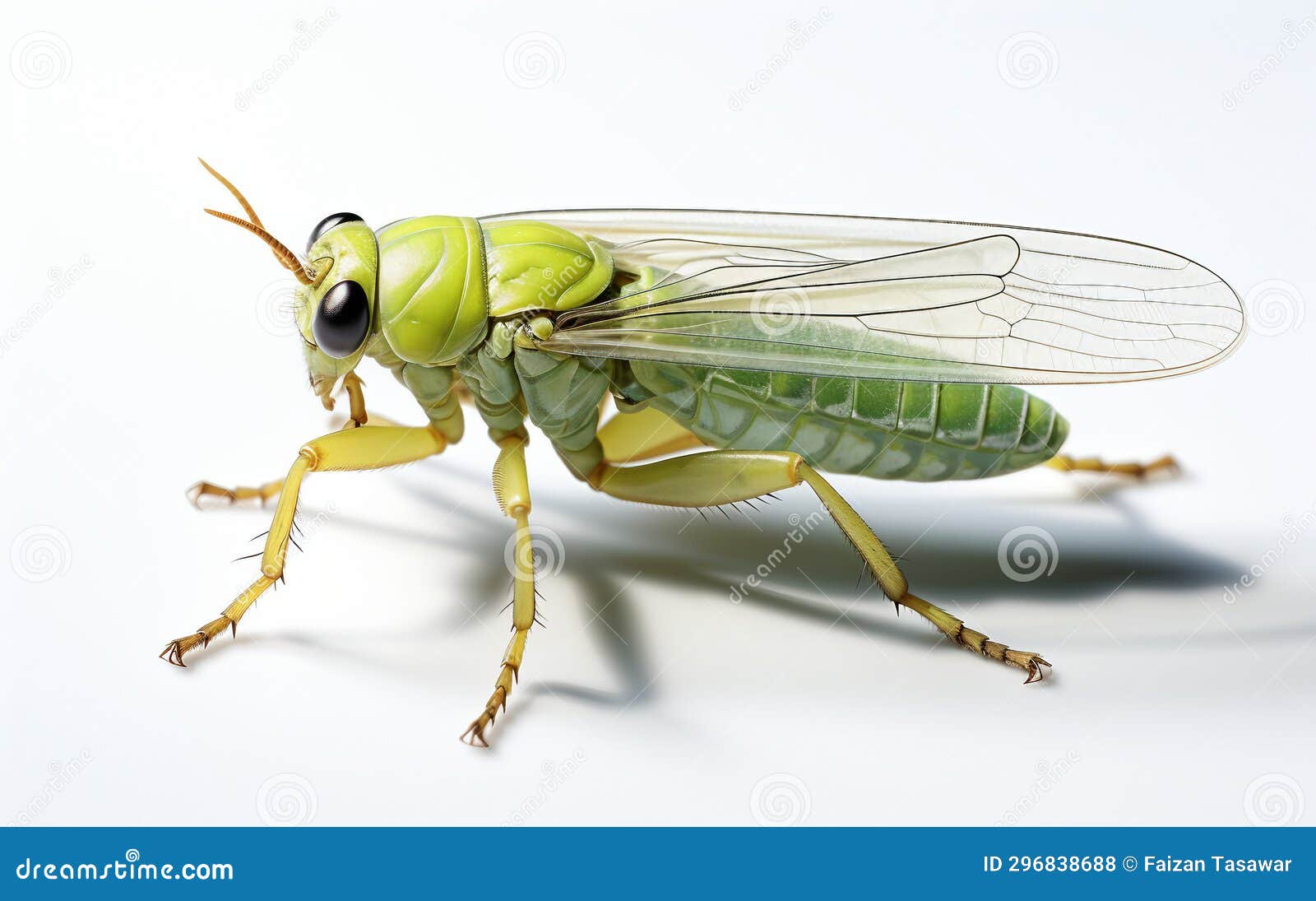 Leafhopper on Transparent Backdrop -Generative Ai Stock Illustration ...