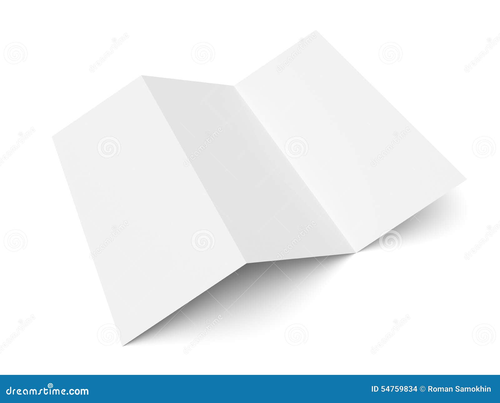 Leaflet Blank Tri Fold White Paper Brochure Royalty-Free Stock Photo ...
