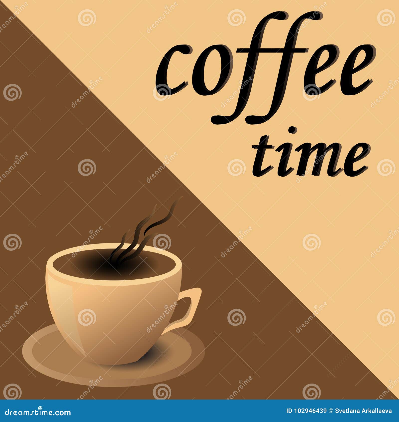 Leaflet Coffee Shop, Coffee Cup in Vector EPS Stock Vector ...