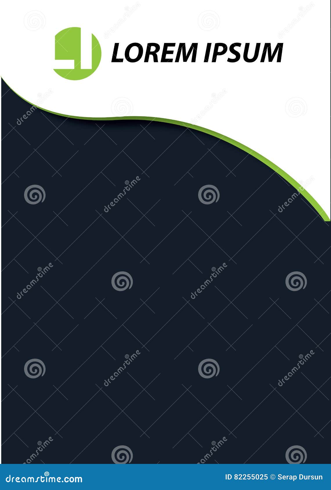 Leaflet Cover Design stock illustration. Illustration of advertising ...