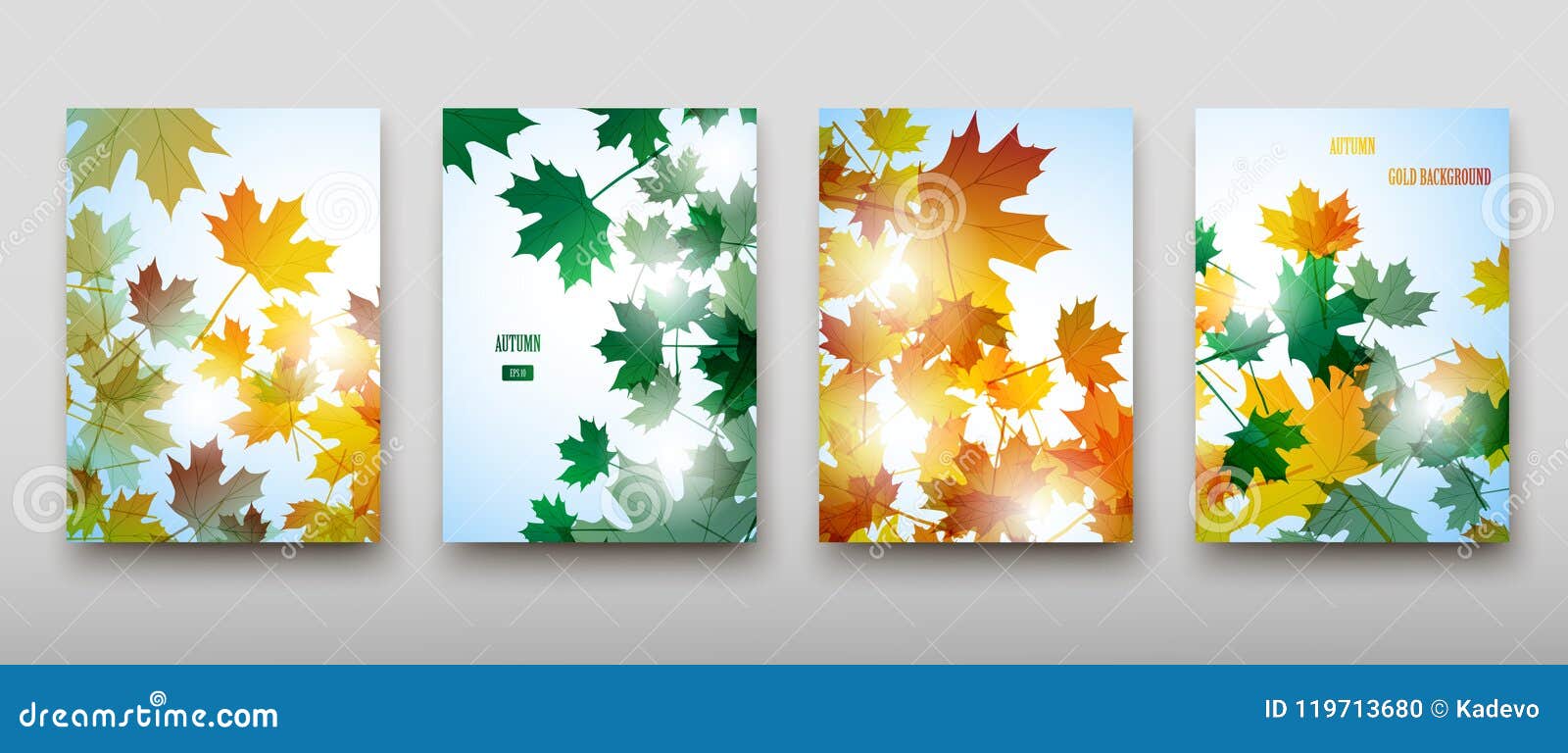 Leaflet Cover Presentation Abstract Geometric Background, Layout in A4 ...