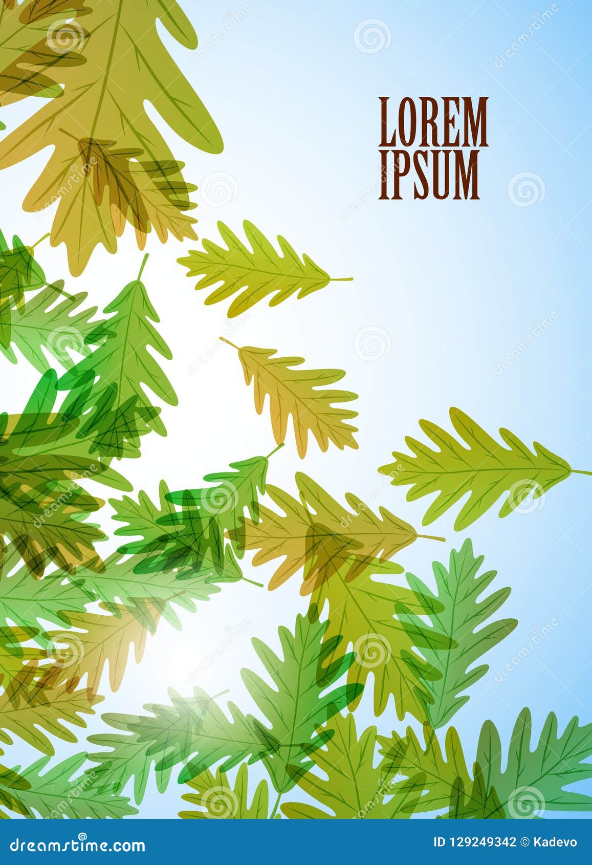 Leaflet Cover Presentation Abstract Geometric Background, Layout in A4 ...