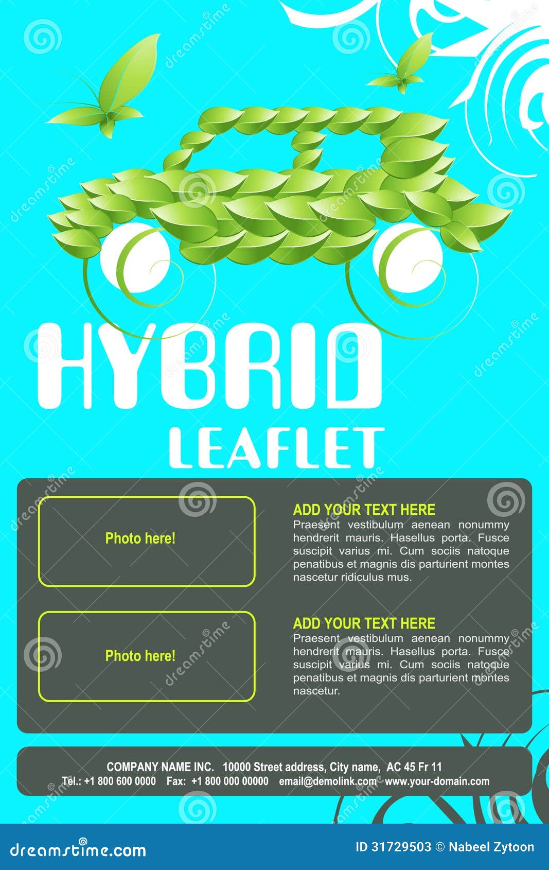 Leaflet design stock vector. Illustration of layout, cover - 31729503