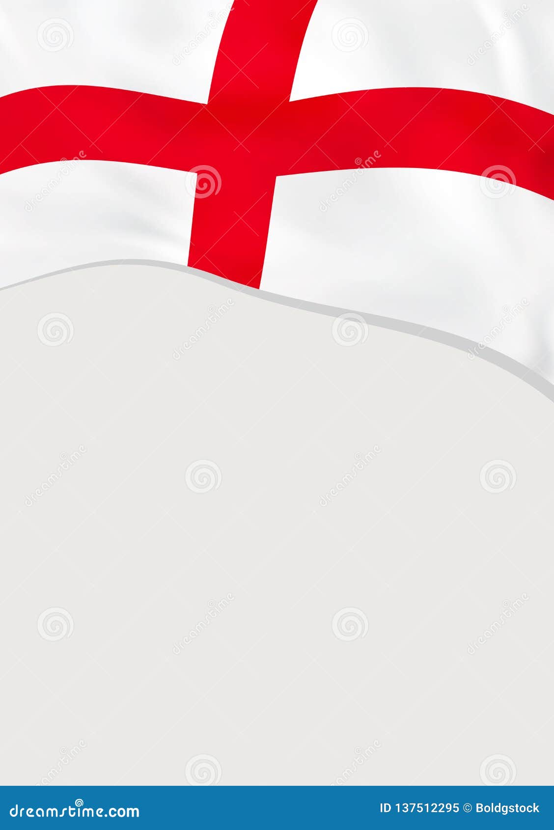 Leaflet Design with Flag of England. Vector Template Stock Vector ...