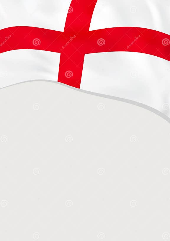 Leaflet Design with Flag of England. Vector Template Stock Vector ...