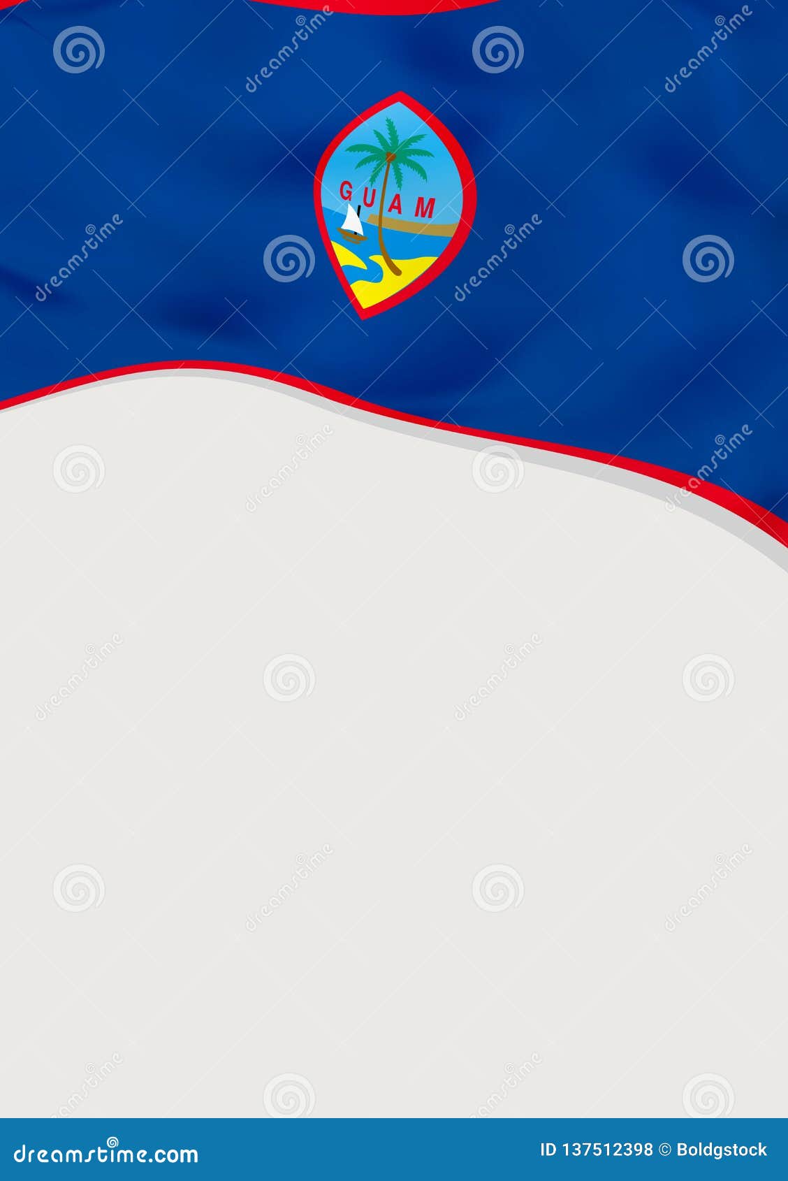 Guam Vector Chalk Drawing Map Isolated On A White Background ...