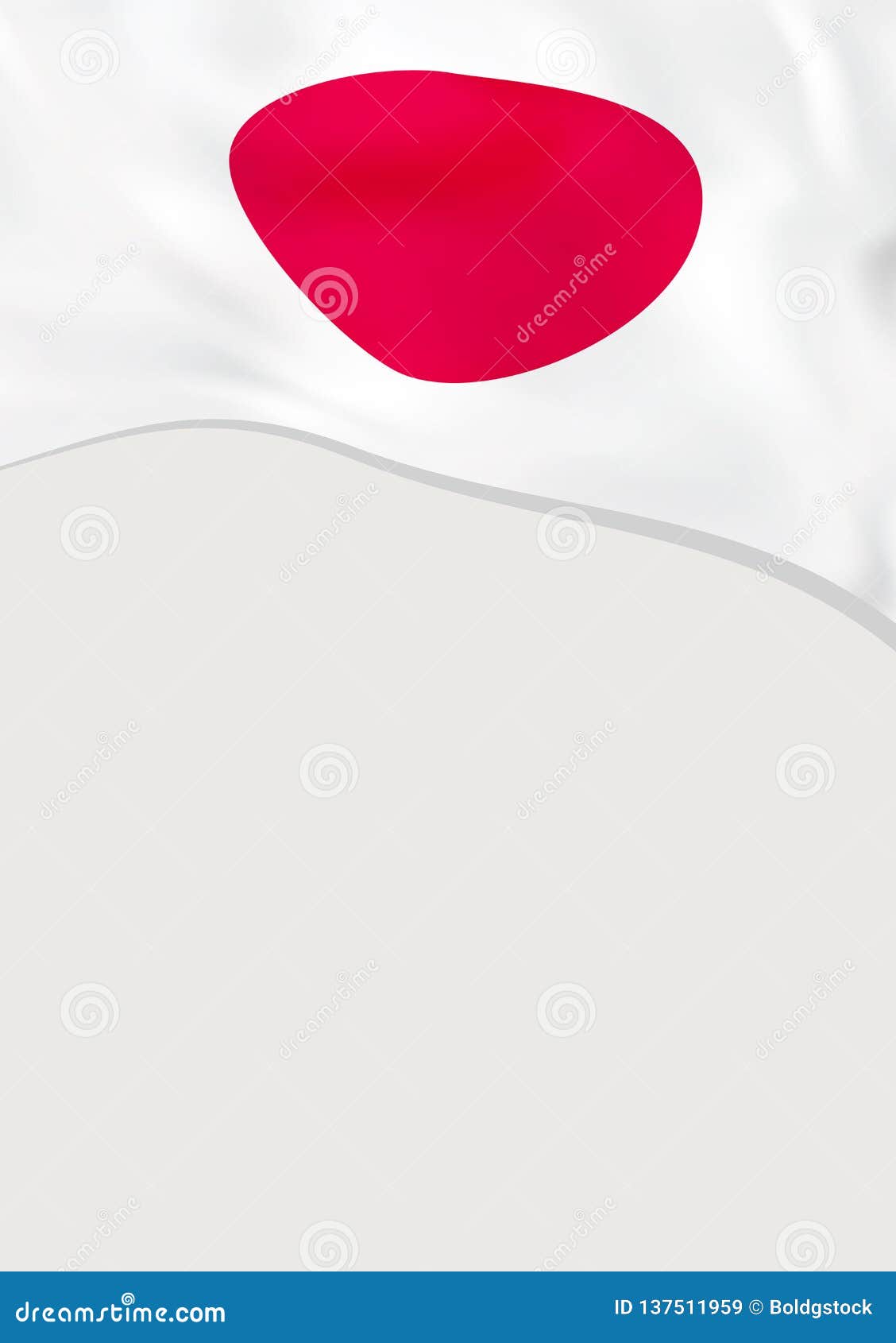 Leaflet Design with Flag of Japan. Vector Template Stock Vector ...