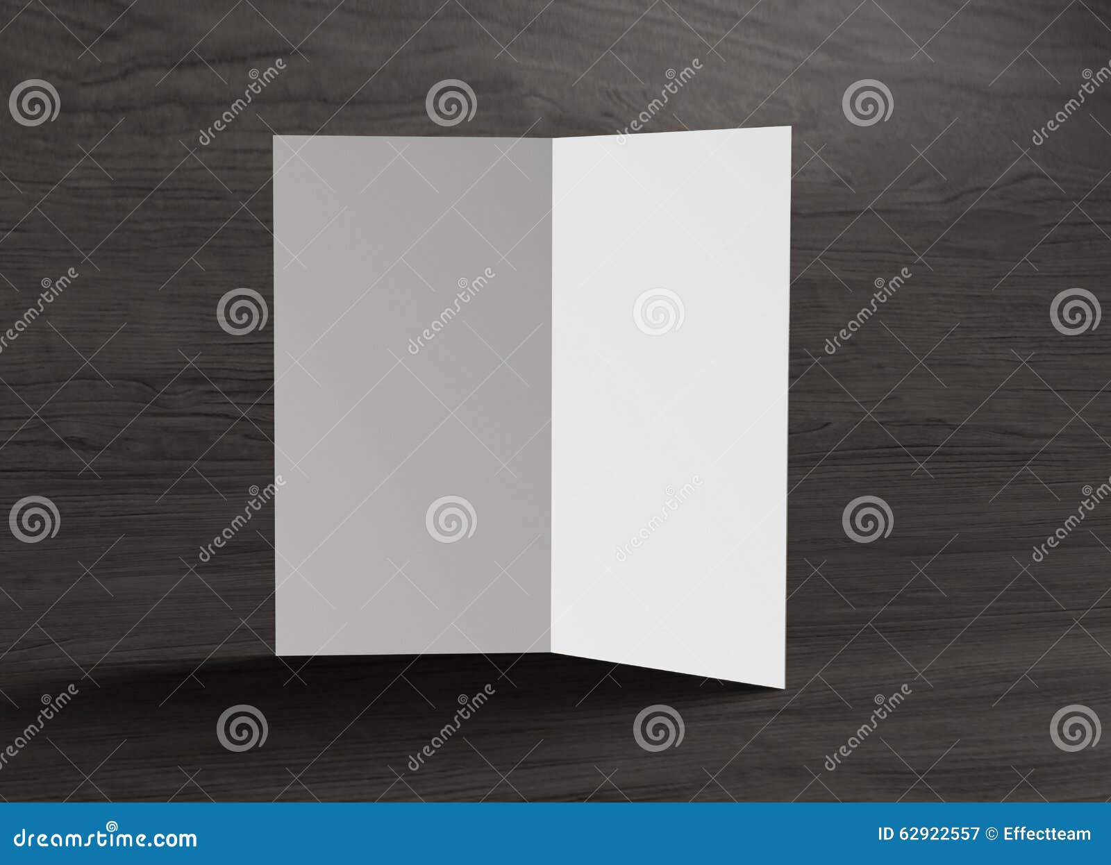 Leaflet Inside Left Page Stand on Table Stock Illustration ...