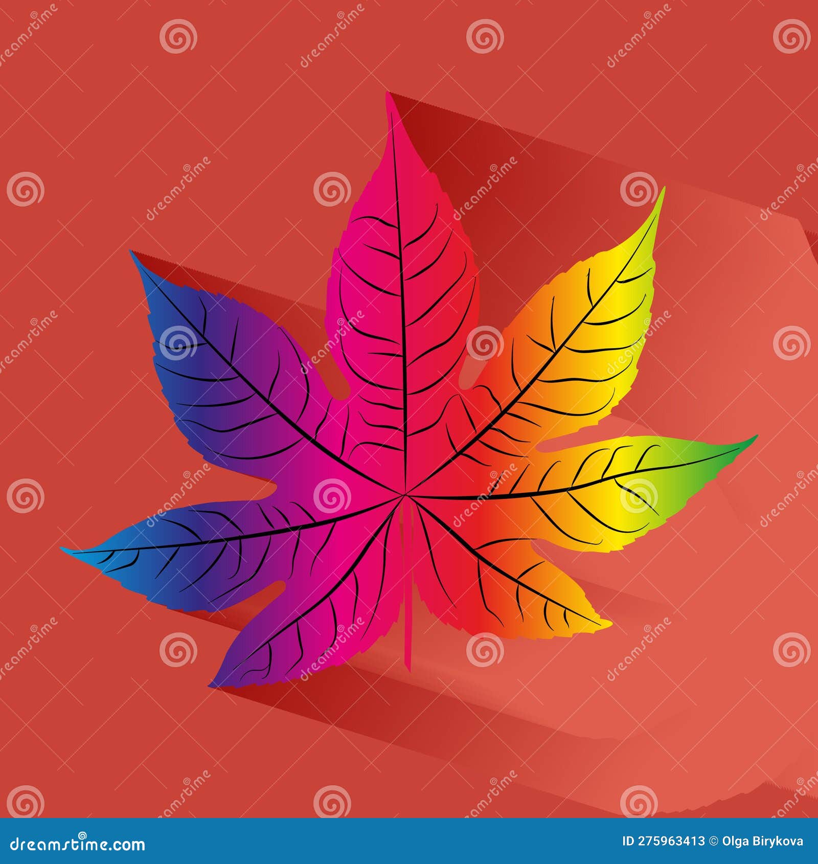 Leaflet stock illustration. Illustration of symbol, abstract - 275963413