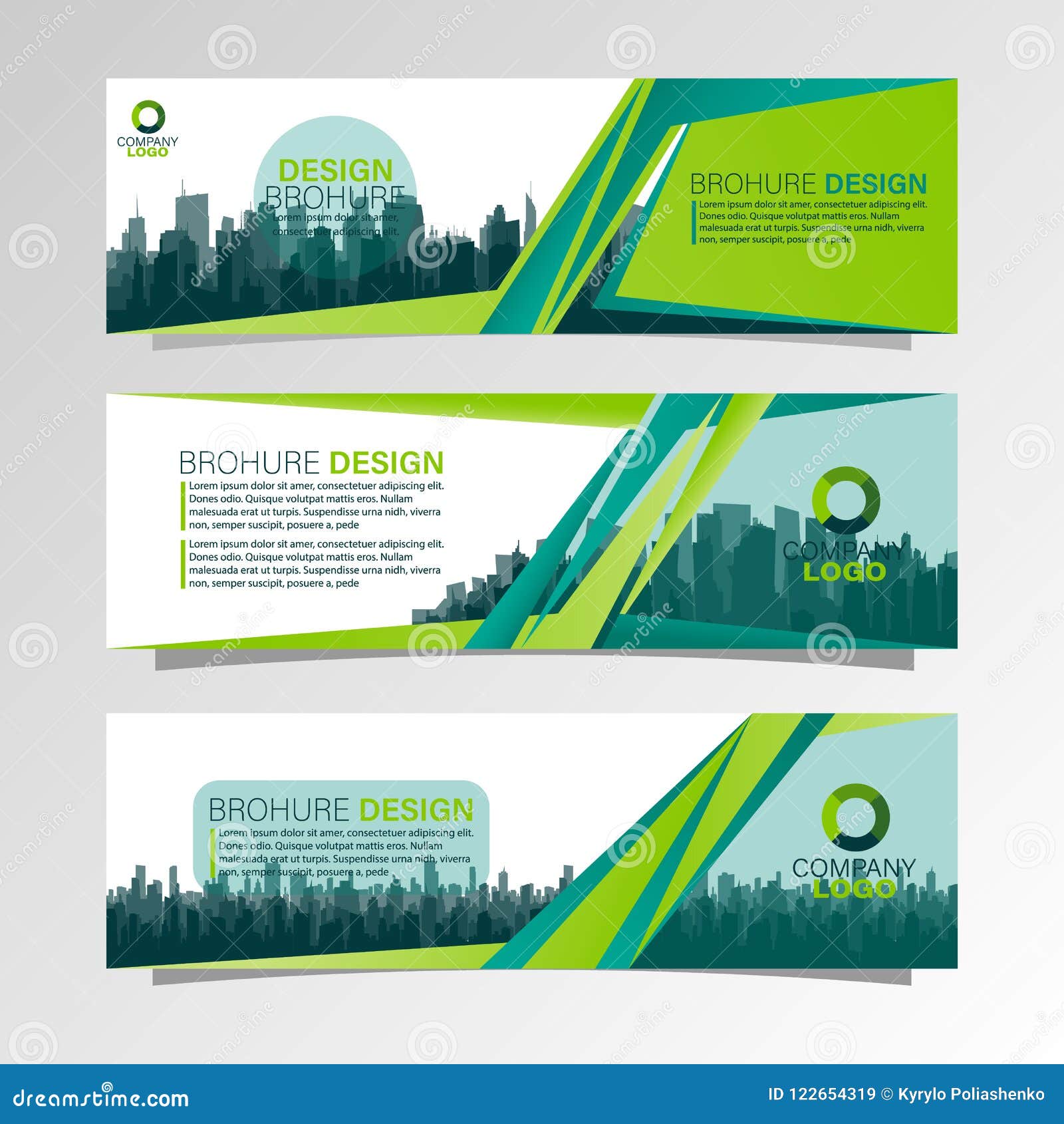 Leaflets 3 fold Template. stock vector. Illustration of page - 122654319