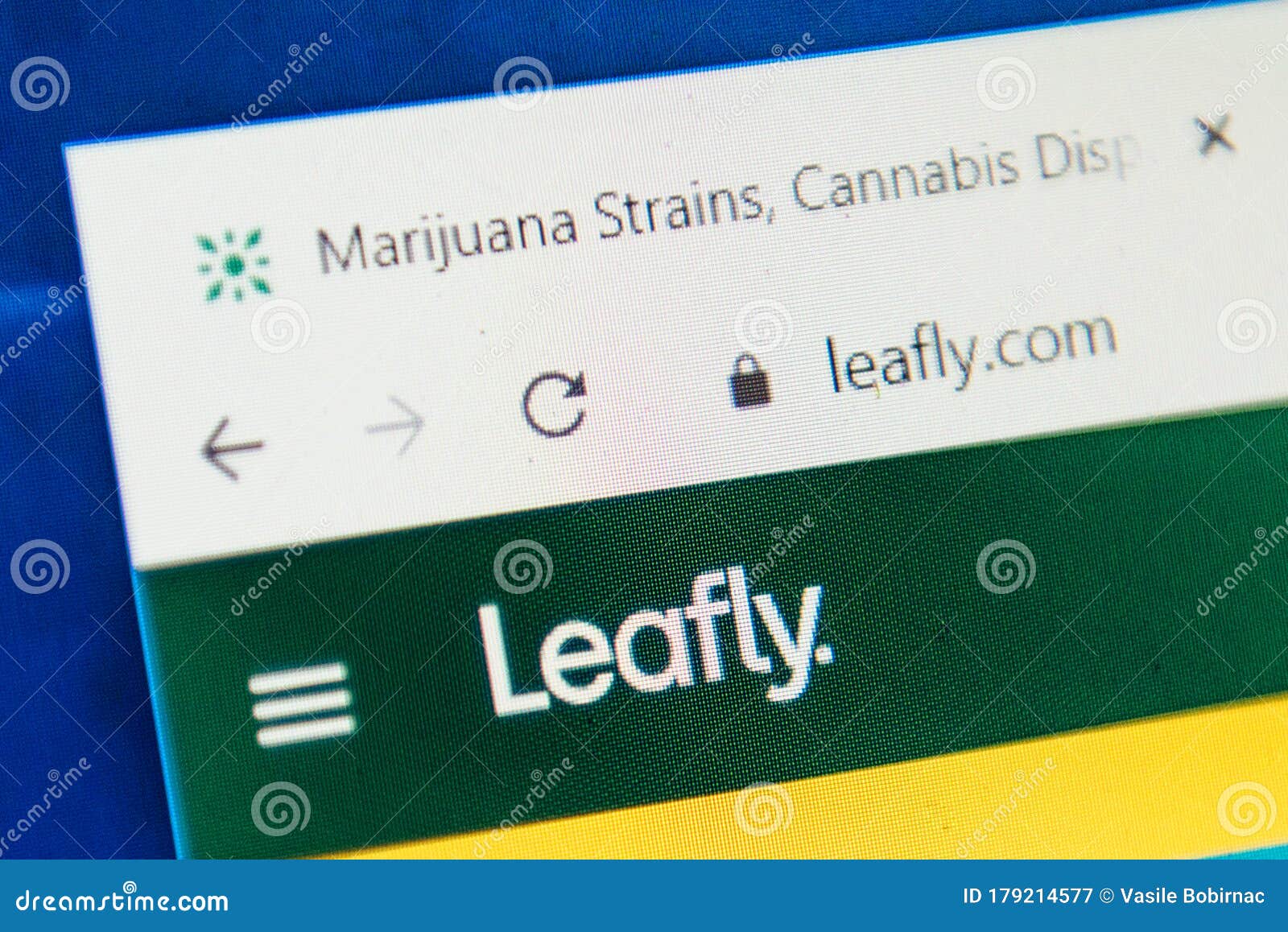 Leafly.com Web Site. Selective Focus. Editorial Photography - Image of ...