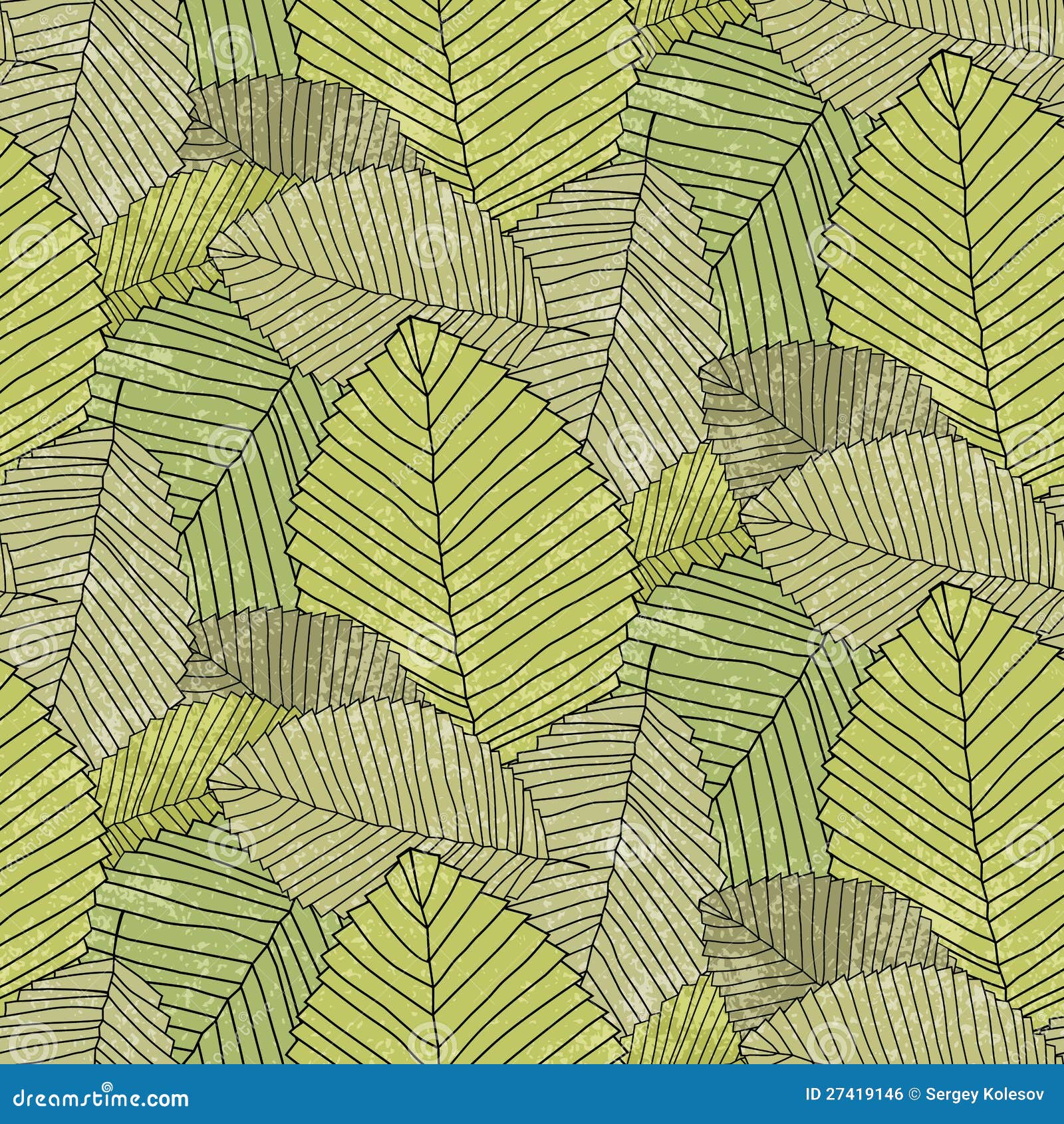 Leafs pattern stock vector. Illustration of graphic, abstract - 27419146