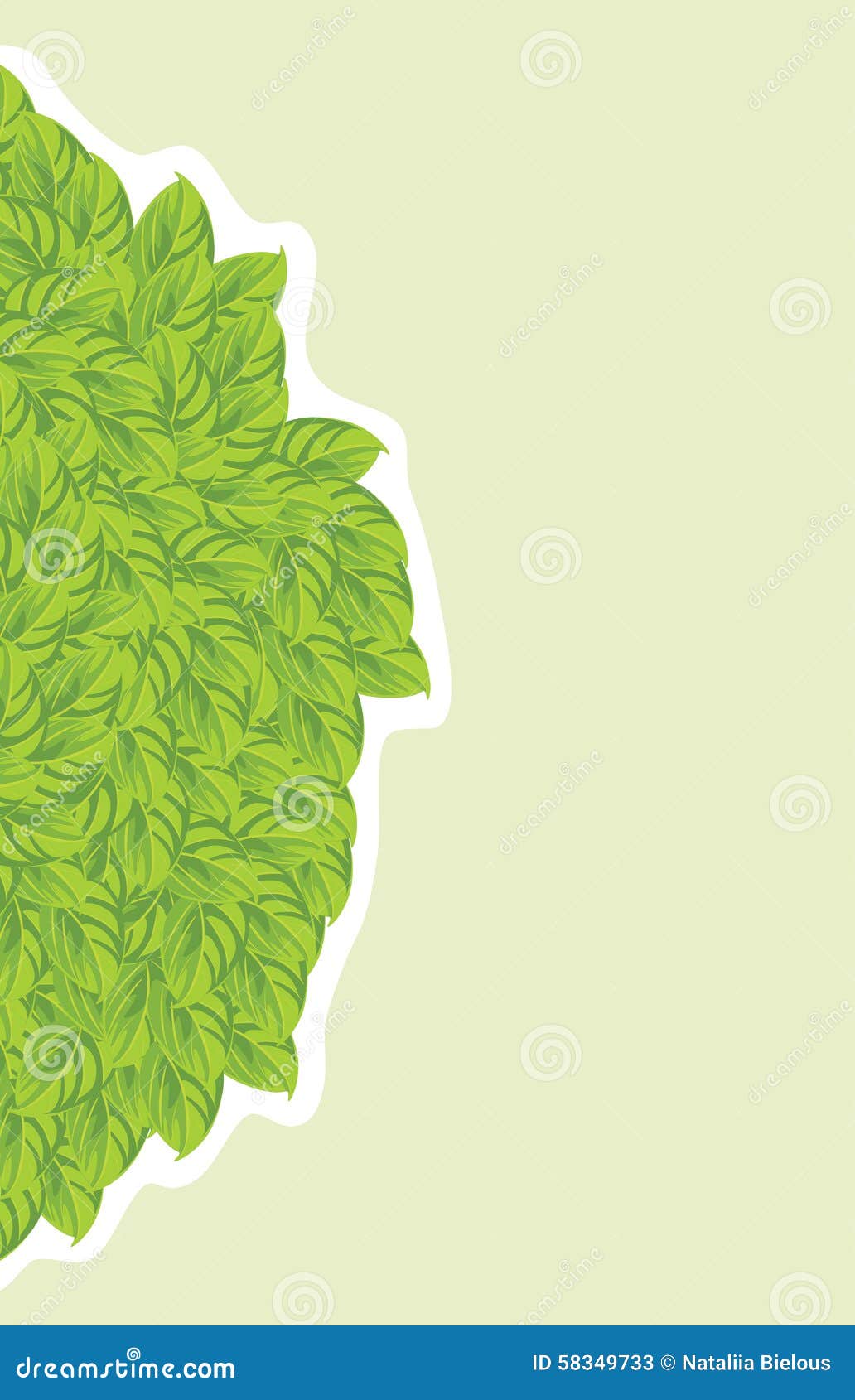 Leafy background stock vector. Illustration of growth - 58349733