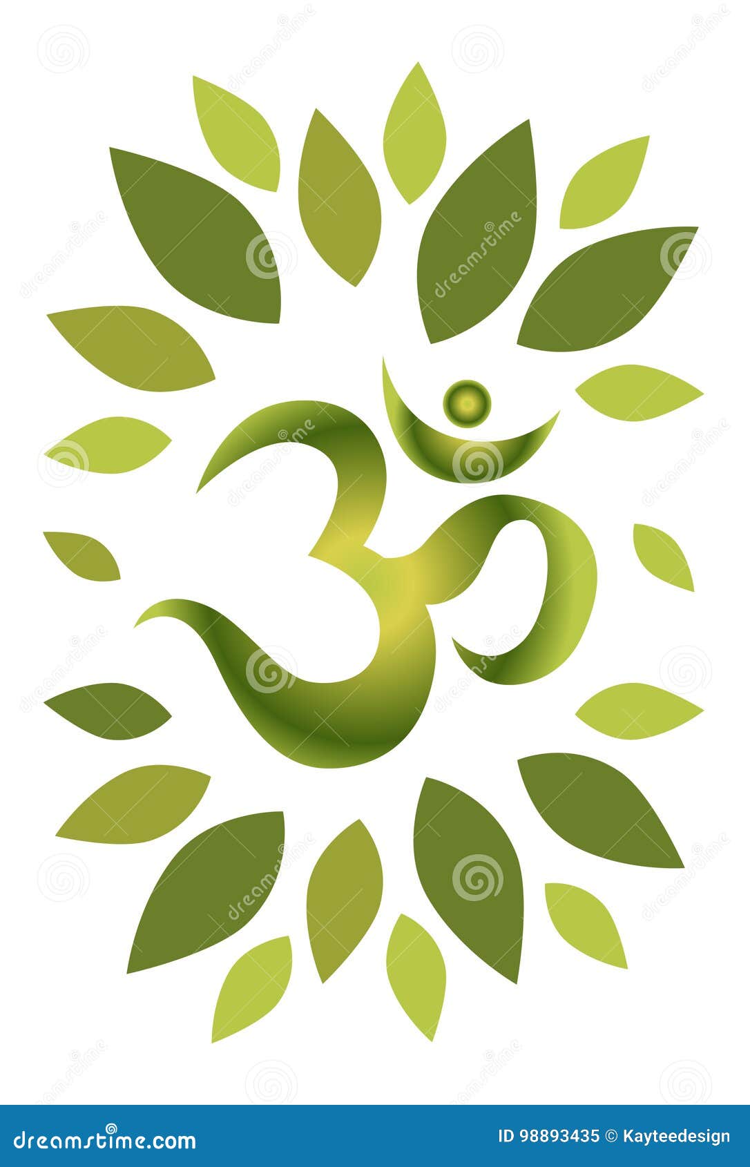 Leafy Tree Nature Om Illustration 1 Stock Vector - Illustration of ...