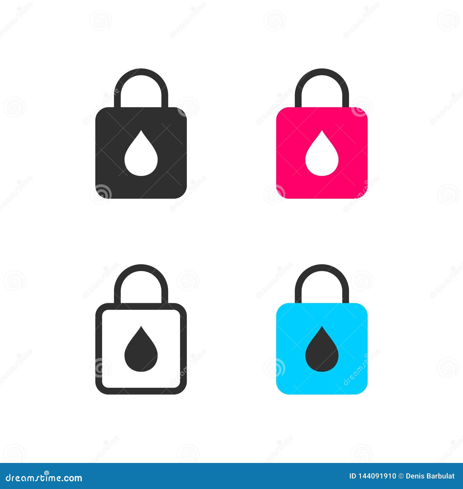 Leak Protection, Waterproof, Impermeable Icon Stock Vector ...