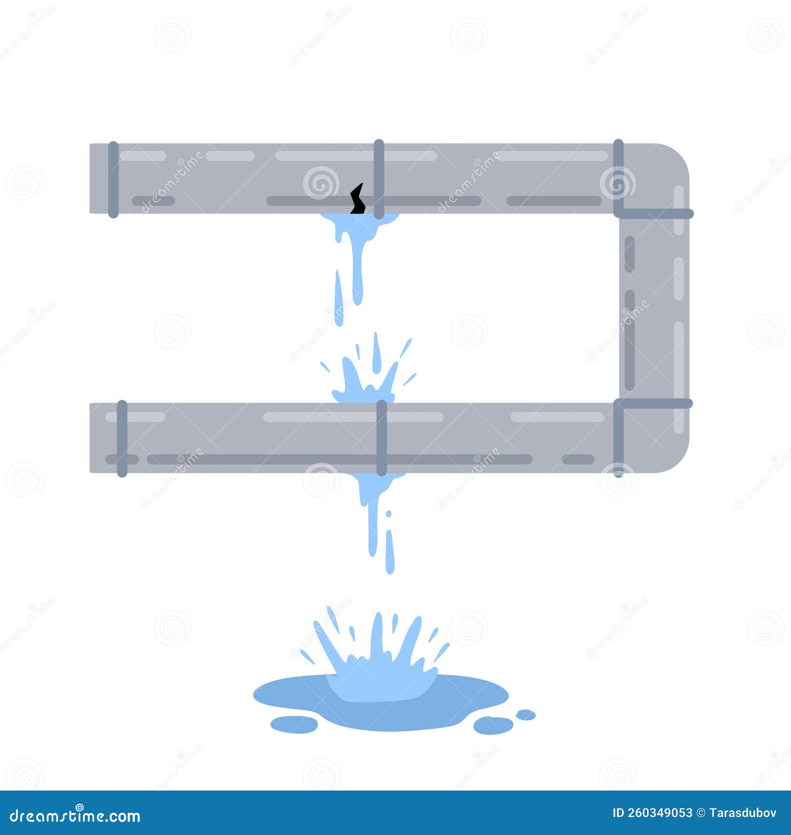 Leak in Water Pipe. Plumber Service. Broken Sewer and Water Supply ... Leak in Water Pipe. Plumber Service. Broken Sewer and Water Supply ...
