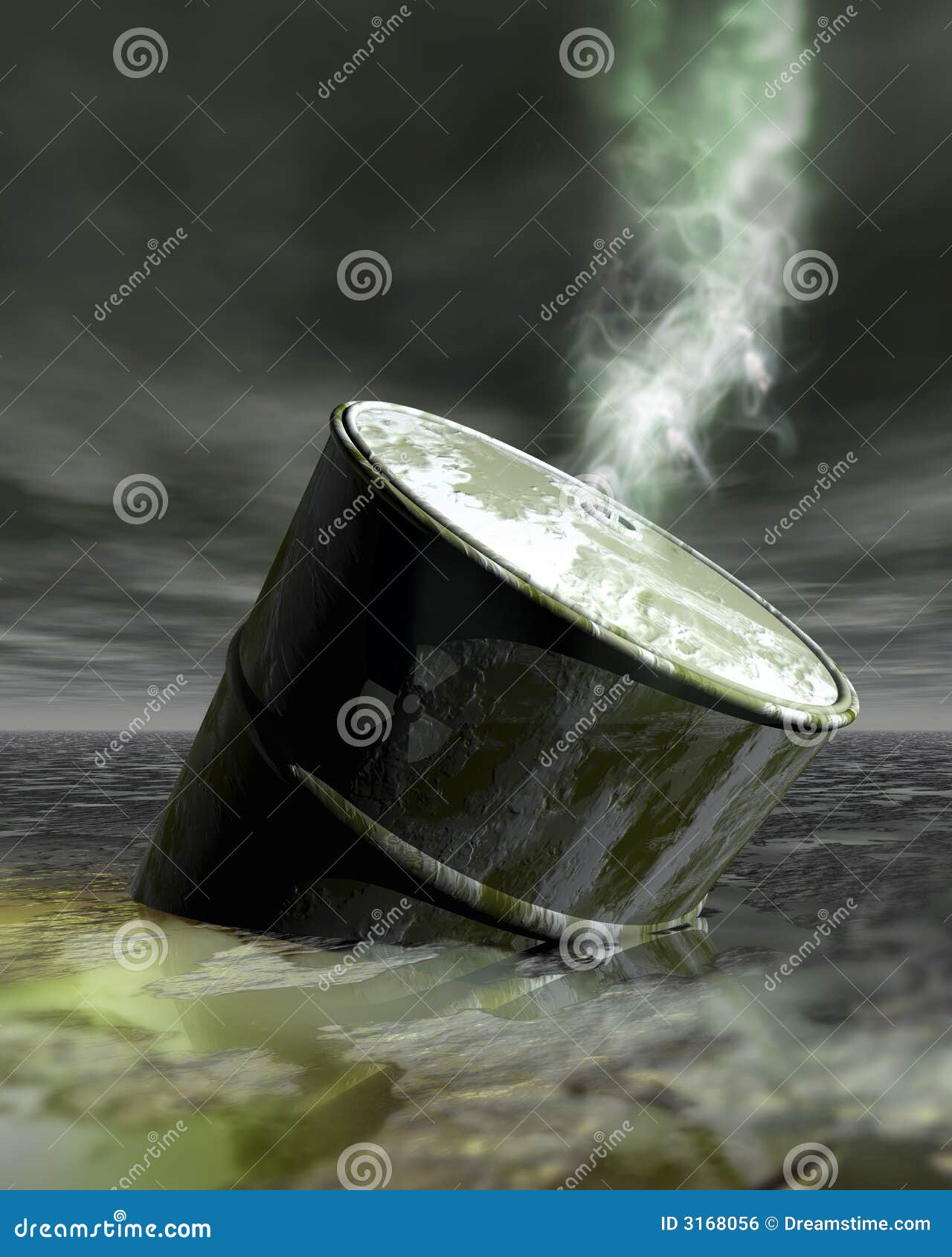Leaking container drums stock illustration. Illustration of petrol ...