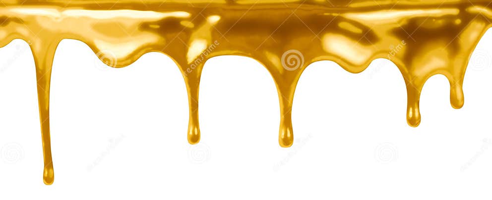 Leaking Gold Isolated on White Stock Image - Image of creativity, gold ...