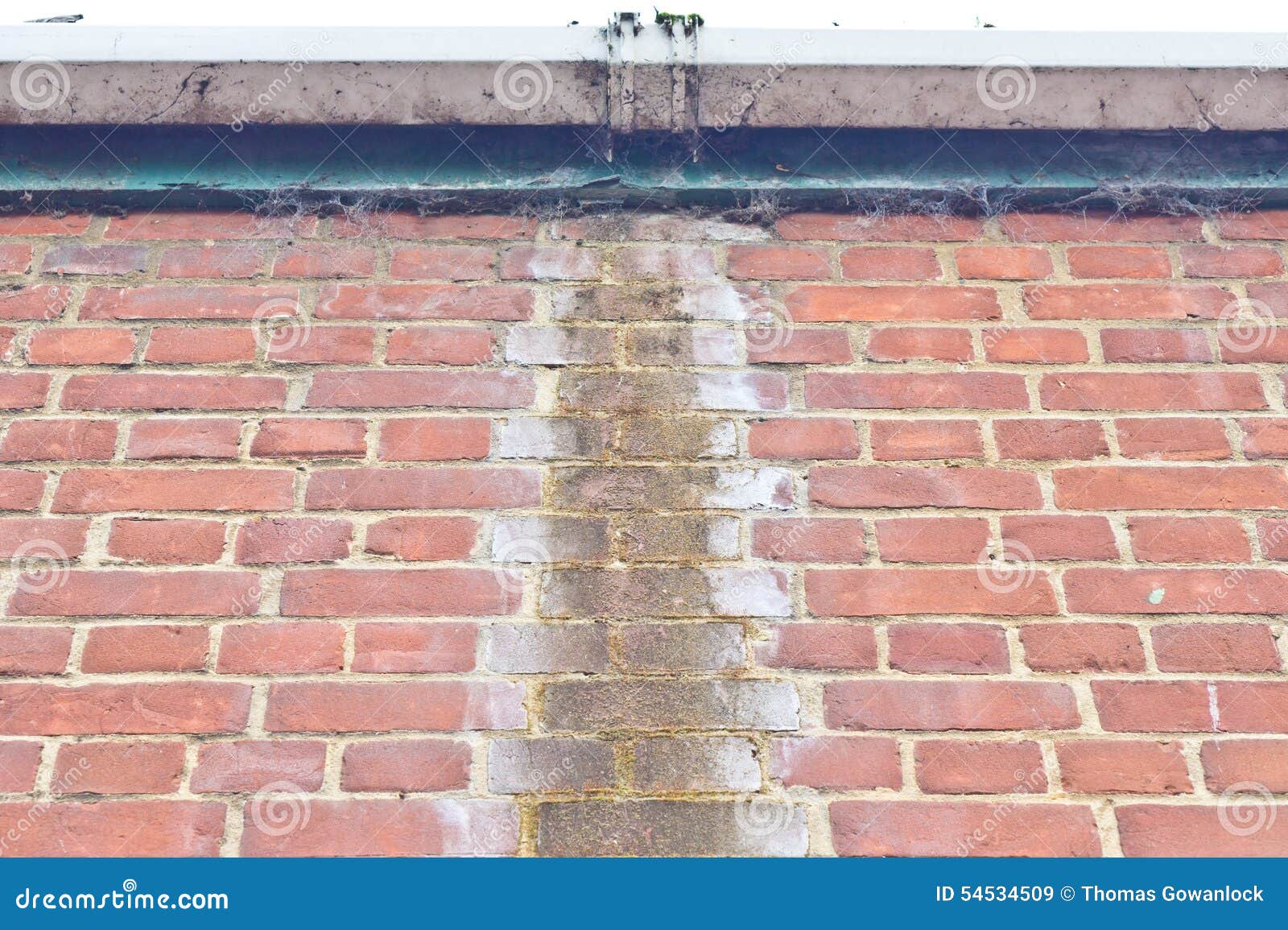 Leaking gutter stock image. Image of roofing, architecture - 54534509