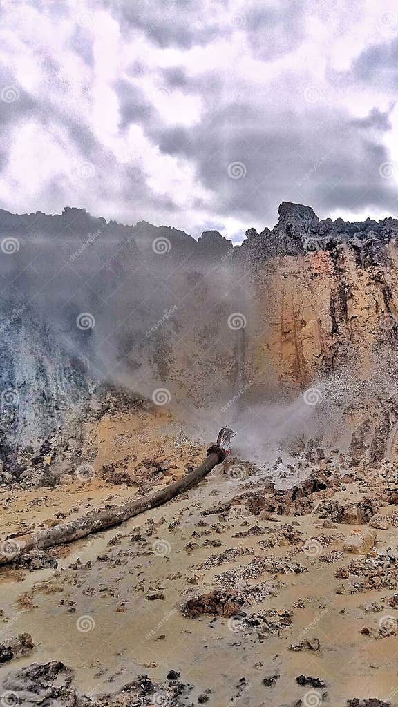 Leaking Mine Pipe Phenomenon Stock Image - Image of badlands, geology ...