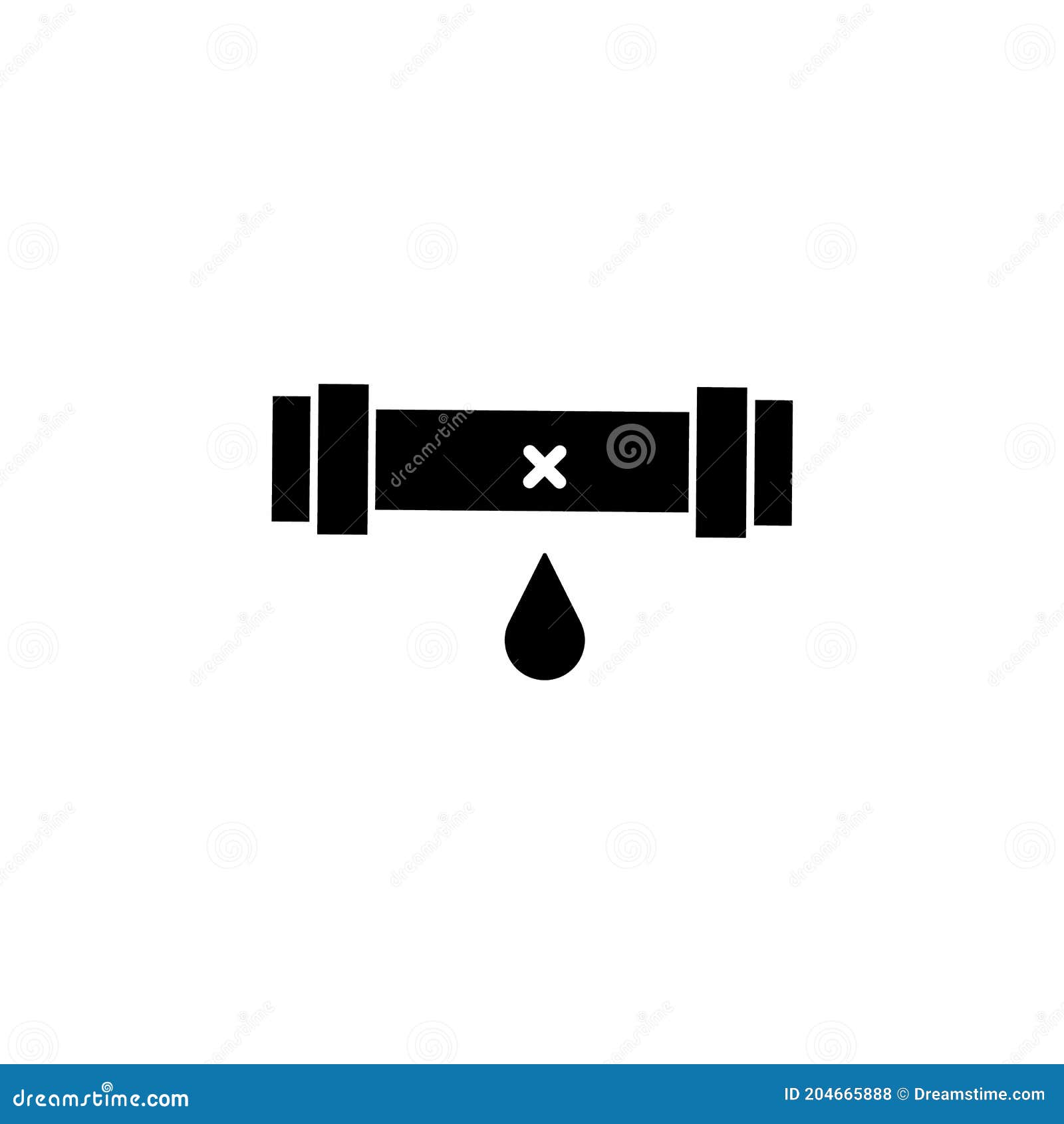 Leaking Pipe Icon Element of Plumbing Icon for Mobile Concept and Web ...