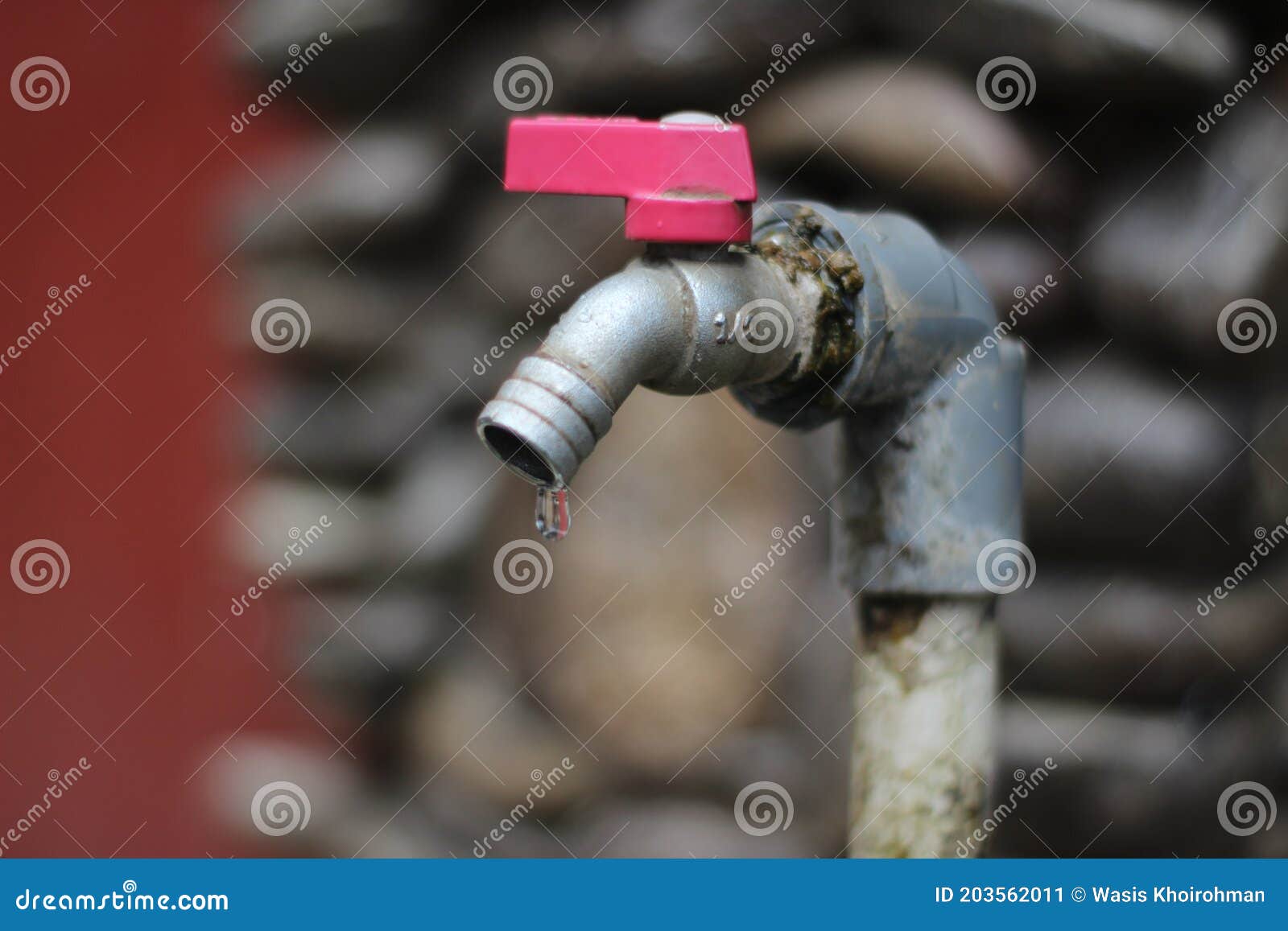 A Leaking Tap Dripping Water Stock Image - Image of water, leaking ...