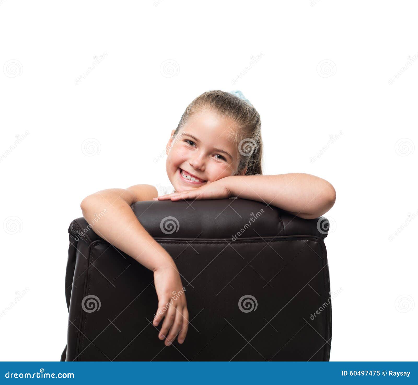 Lean on Back of the Armchair Stock Image - Image of caucasian, copy ...