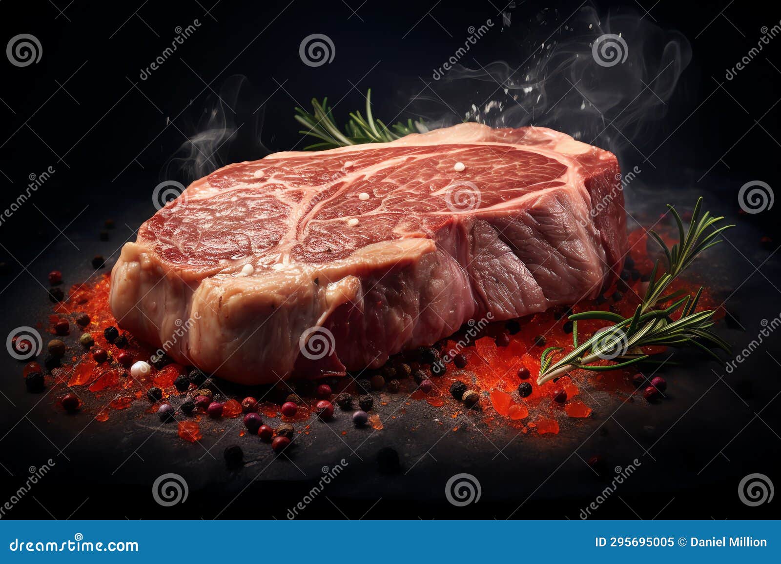 Lean Beef Steak Healthy Food Background Stock Image | CartoonDealer.com ...