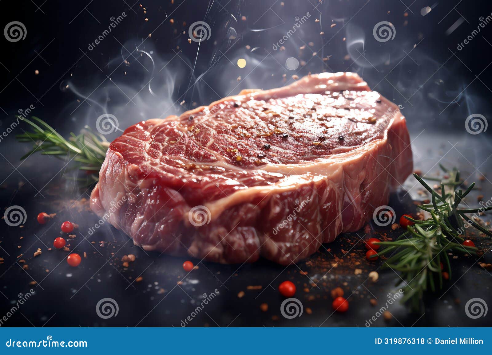 Lean Beef Steak Healthy Food Background Royalty-Free Stock Image ...
