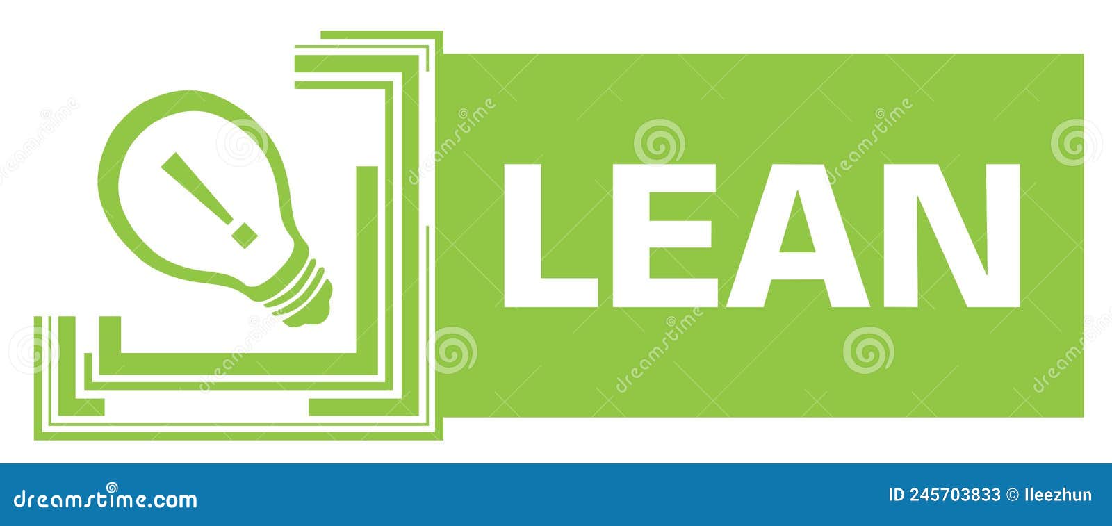 Lean Green Squares Borders Left Symbol Text Stock Illustration ...