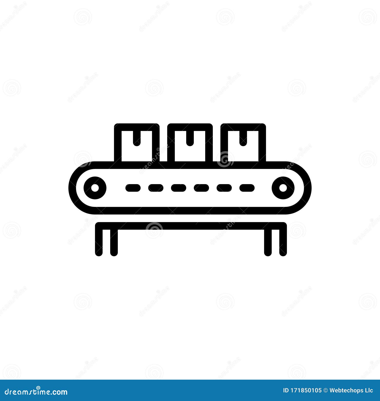 Black Line Icon for Lean, Manufacturing and Creativity Stock Vector ...