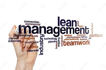 Lean Management Word Cloud Concept Stock Illustration - Illustration of ...