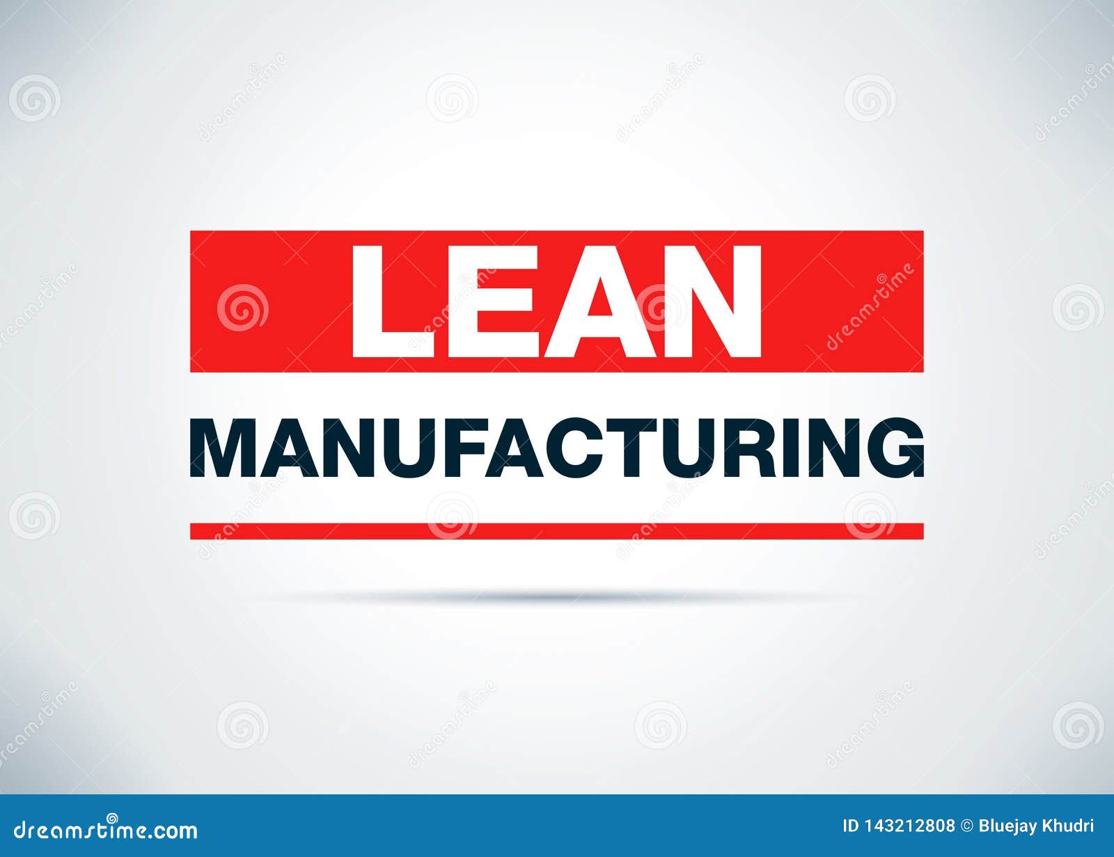 Lean Manufacturing Abstract Flat Background Design Illustration Stock ...