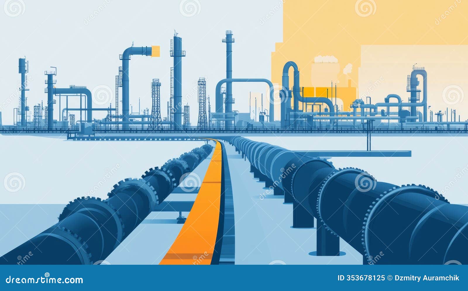 Lean Manufacturing Characterized by Flat Design, Featuring Cellular ...