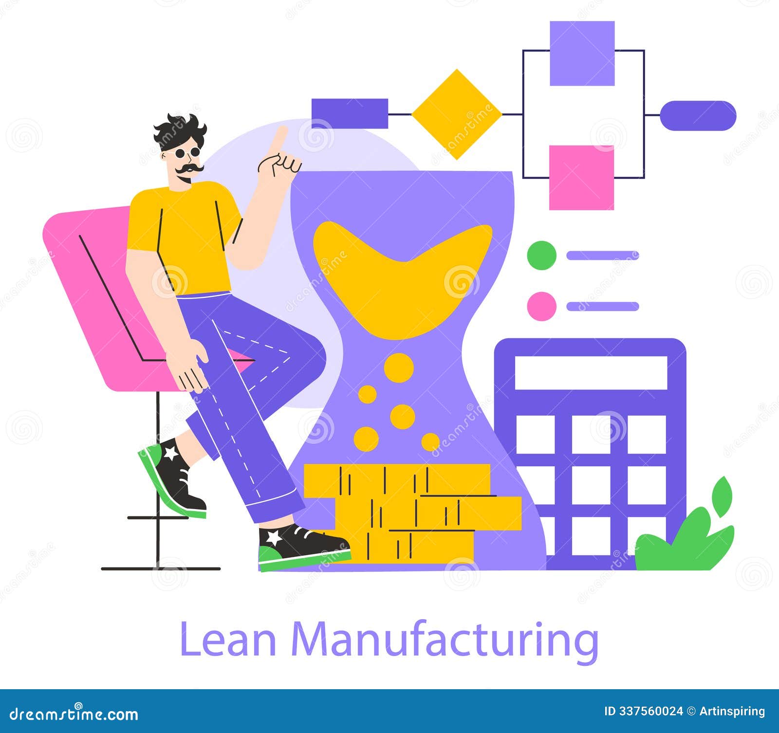 Business Operations. Flat Vector Illustration Stock Illustration ...