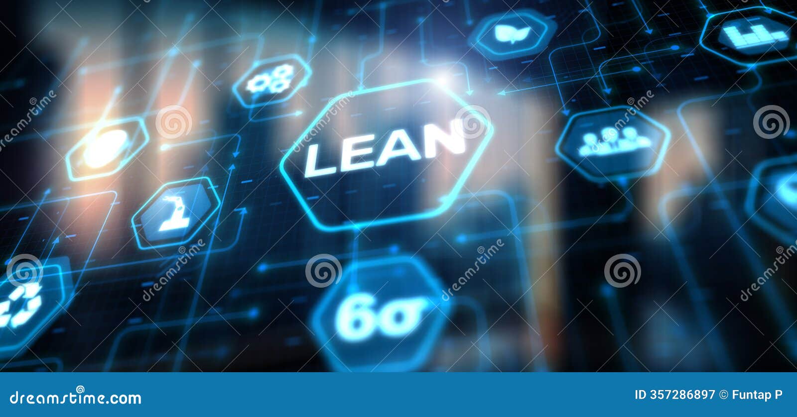 Lean Manufacturing. DMAIC Six Sigma Concept Stock Image - Image of ...