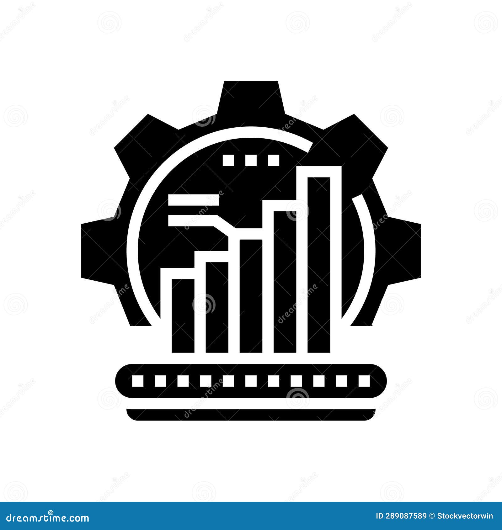 Lean Manufacturing Mechanical Engineer Glyph Icon Vector Illustration ...