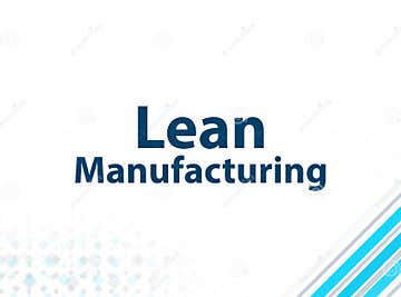 Lean Manufacturing Modern Flat Design Blue Abstract Background Stock ...
