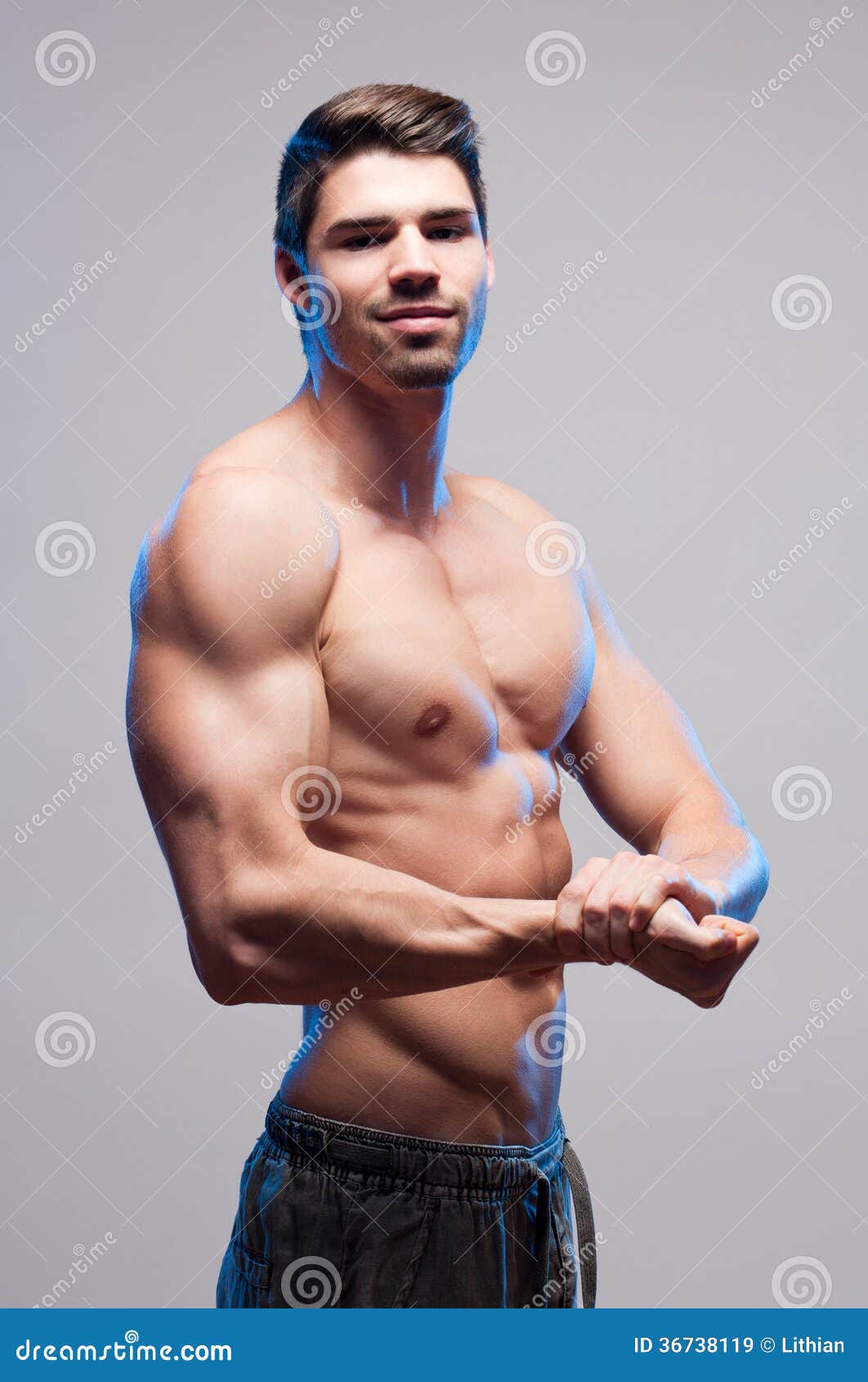 Lean and mean. stock image. Image of portrait, hispanic - 36738119