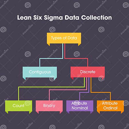 Lean Six Sigma Data Collection Business Vector Illustration Graphic ...