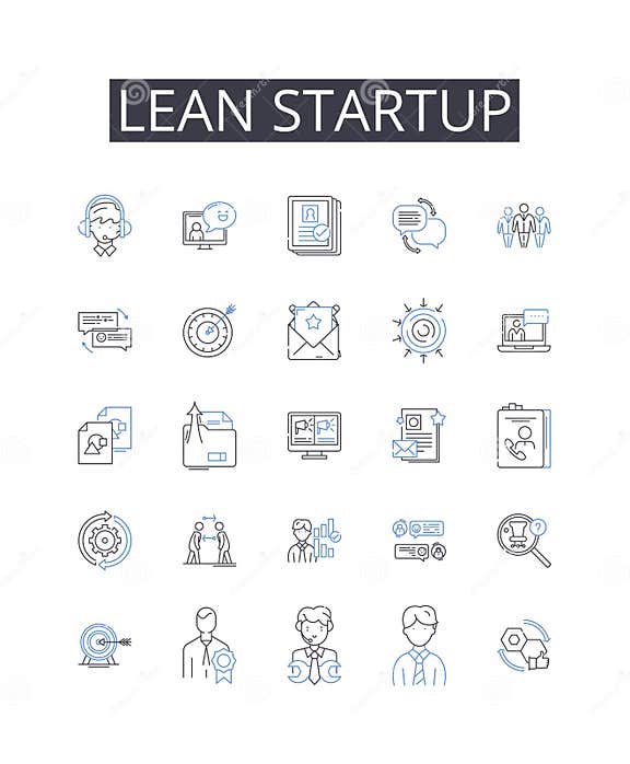 Lean Startup Line Icons Collection Cryptography Security Encryption Privacy Decryption