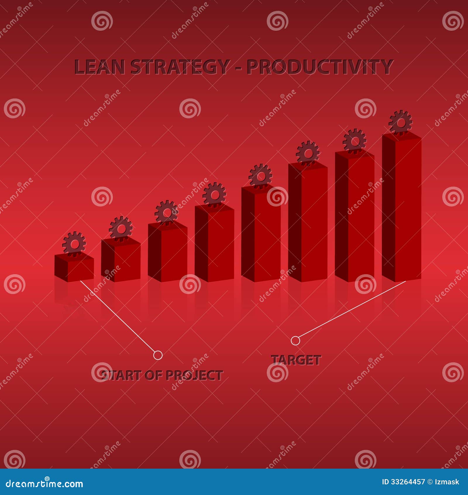 Lean Strategy - Productivity Stock Vector - Illustration of office ...
