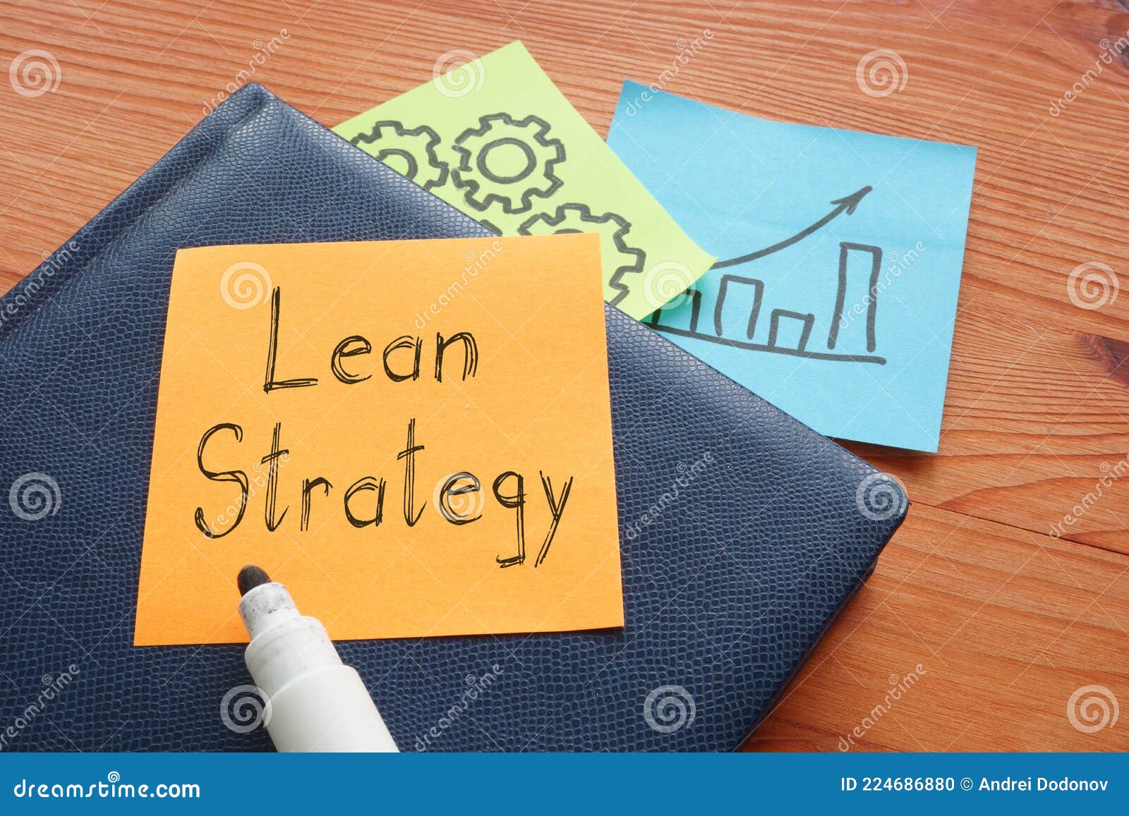 Lean Strategy is Shown on the Business Photo Using the Text Stock Photo ...