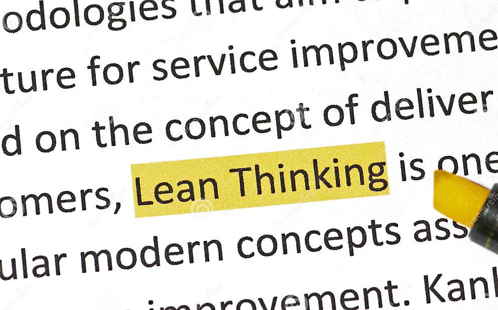 Lean Thinking stock photo. Image of development, improve - 24702284