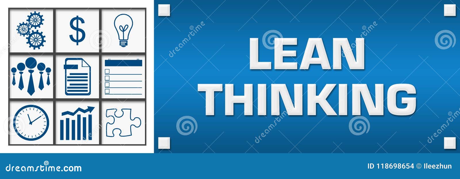 Lean Thinking Concept Vector Infographics Royalty-Free Stock Image ...