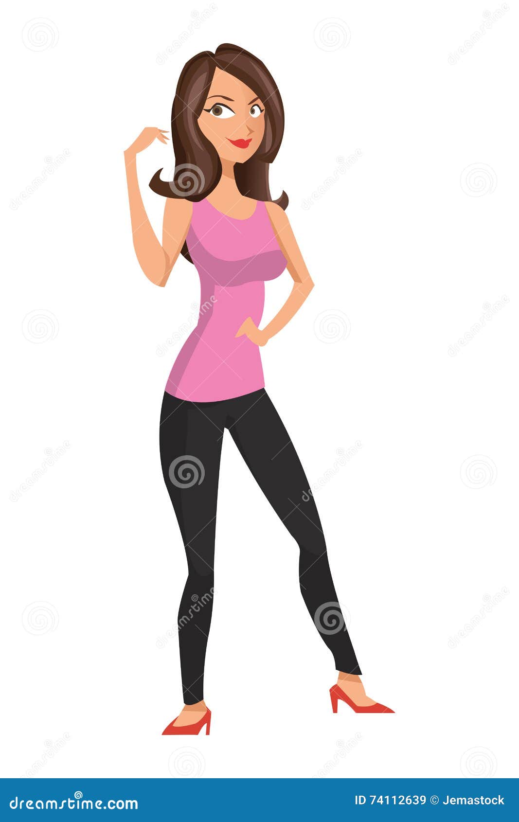 Lean Woman Pink Top Icon Stock Illustrations – 4 Lean Woman Pink Top ...