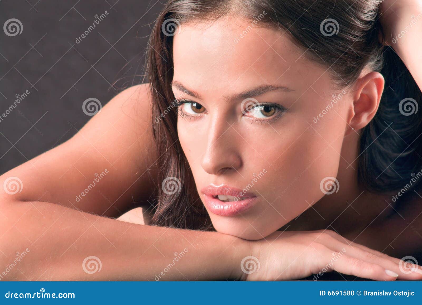 Leaned on hand stock photo. Image of fashion, closeup - 6691580