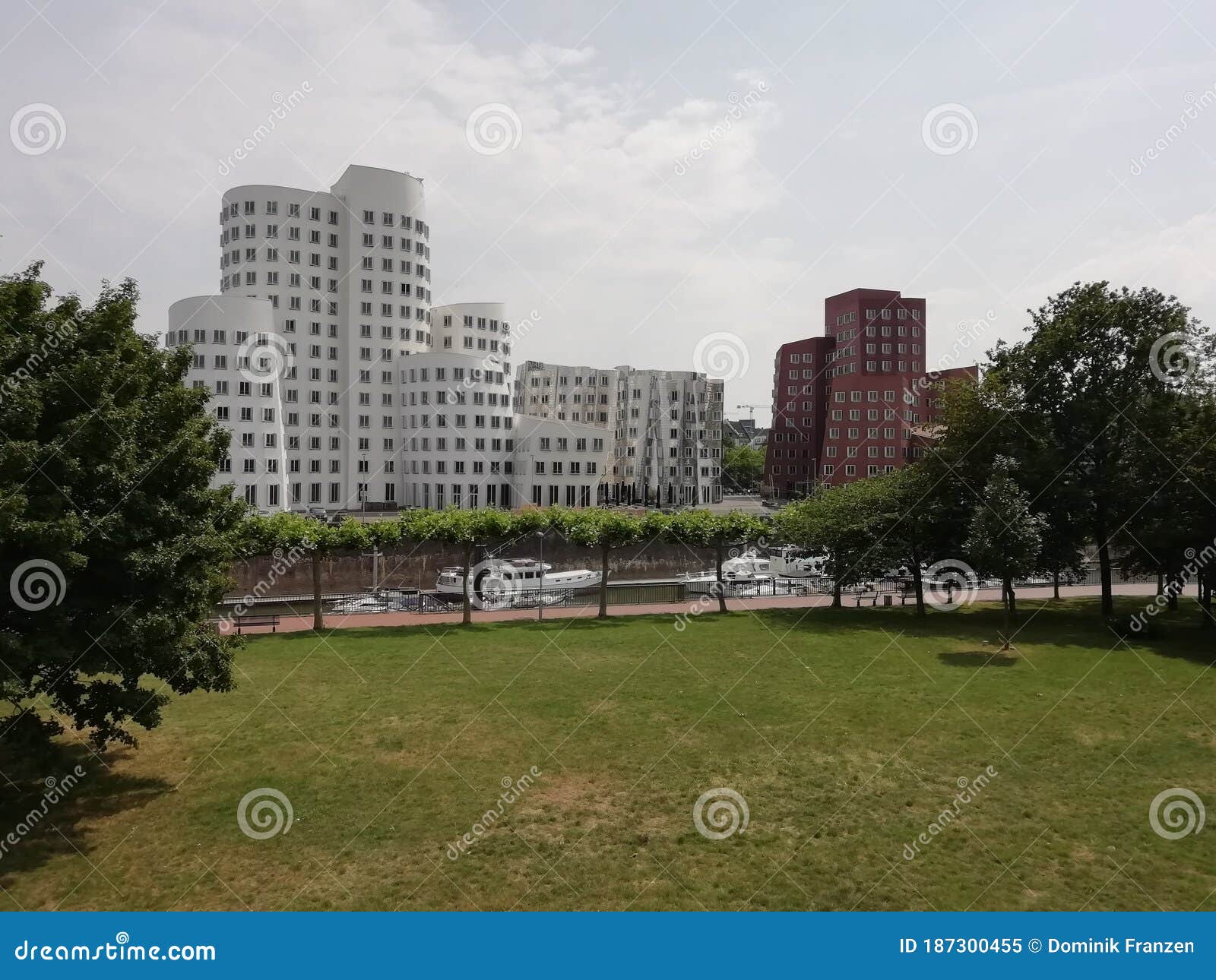 The Leaning buildings stock image. Image of landmark - 187300455